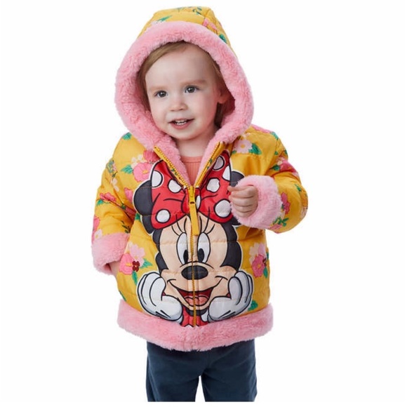 Disney | Jackets & Coats | Disney Minnie Mouse Kids Reversible Winter ...